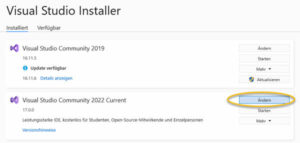 Change Visual Studio language eKiwi.de